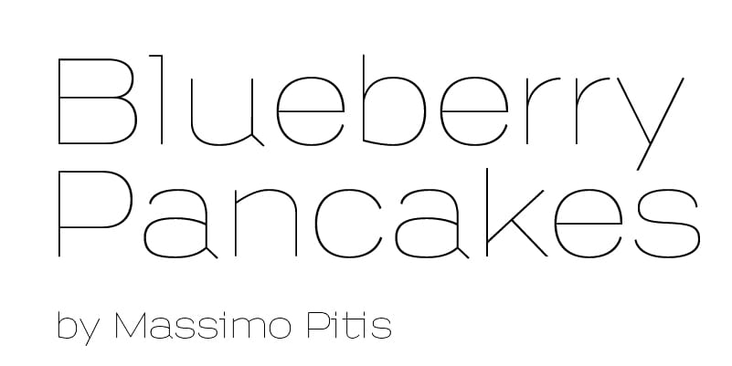 Blueberry Pancakes - Cast Type Foundry